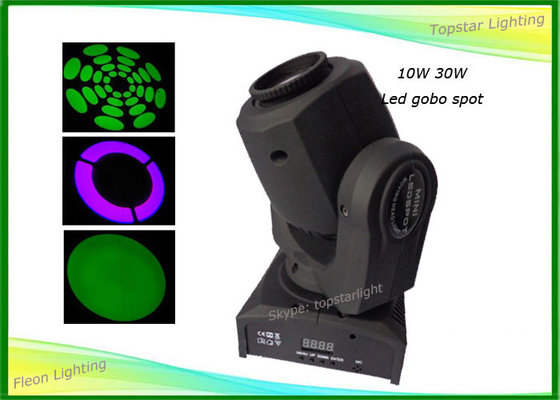IP20 DMX512 1*10W/30W/60W RGBW 4 in 1 Led GOBO Moving Head Light supplier