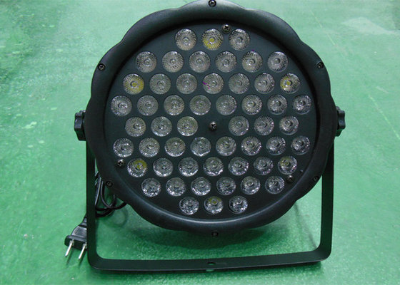 Light Weight 54 X 1w RGBW Dmx LED Par Light With Plastic House CE / ROHS supplier