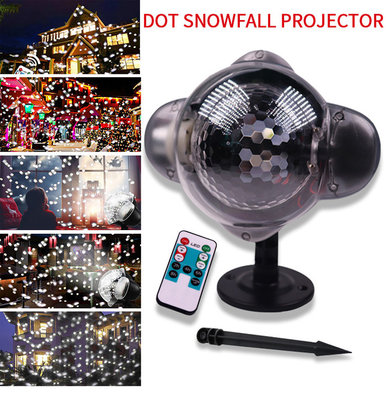 Outdoor Christmas Dot Pattern Snowfall Projector 24pcs / CTN supplier