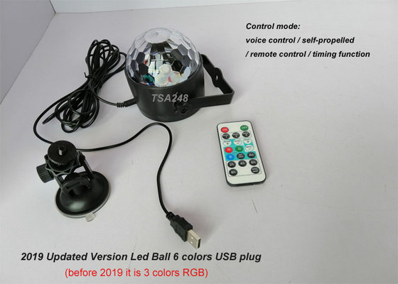 2019 Updated Version Mini Led Magic Ball Ball 6 Colors USB Plug USD3.45~4.95/pc TSA248B supplier