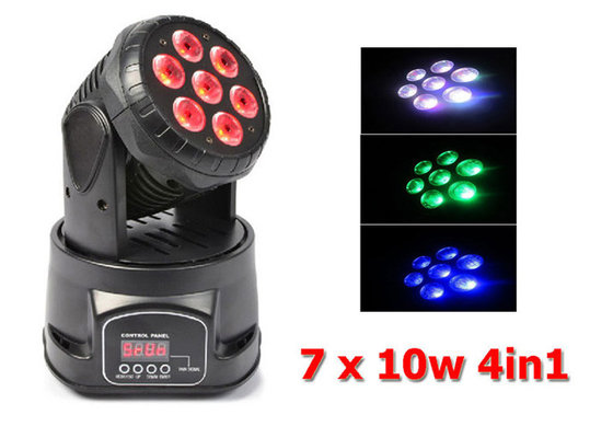 70w Mini LED Moving Head Light RGBW 4 In One For Live Performance supplier