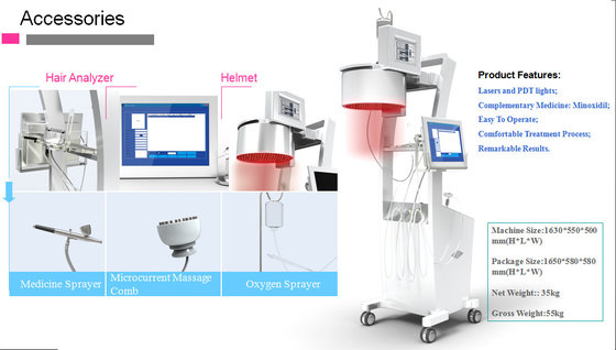 The most advanced Low level laser regrowth hair machine/fue hair transplant with CE approv