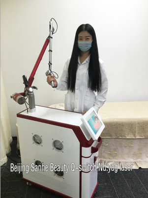 Korea Arm Q-switch Nd: yag laser tattoo removal machine /  Tattoo removal / pigment removal / skin rejuvenation