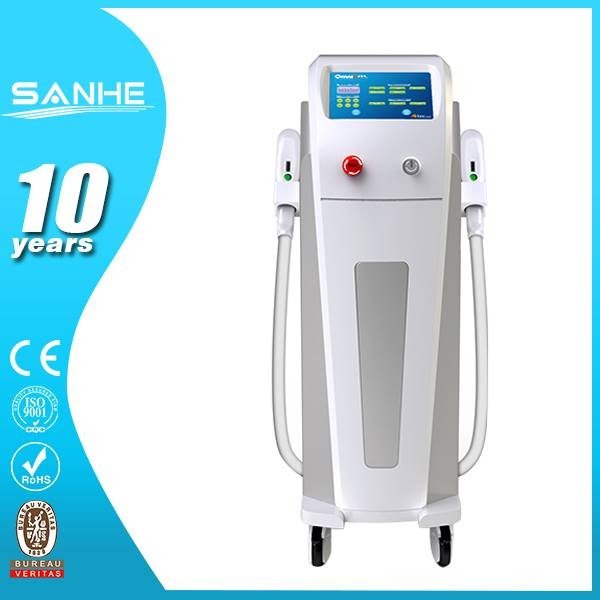 Sanhe factory made IPL+SHR+ E-light elight hair removal and skin lifting multifunctional m