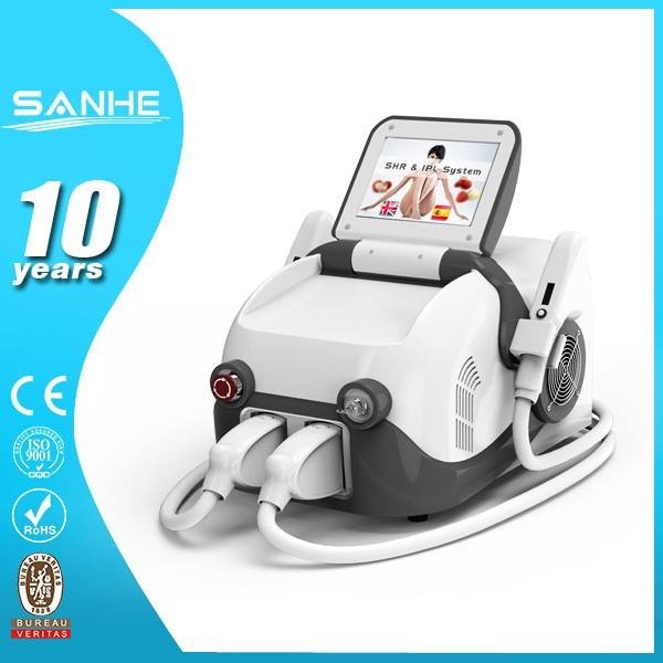 New portable IPL SHR hair removal machine/ hair remover with pulse light