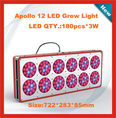 180pcs 3W Epistar LEDs Plant Indoor Grow Light 540W High Power LED Grow Light Apollo 8 CE