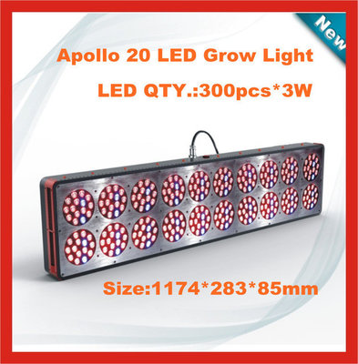 Promotion!Led indoor grow lighting 700W(300x3w) Apollo 20 Led grow light