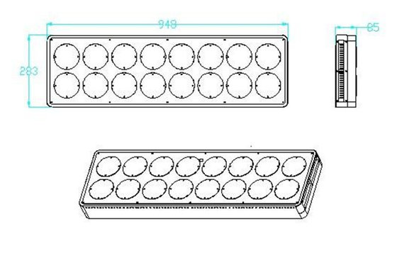 High Power 720w Apollo LED Grow Light Panel Full Spectrum with Cree leds For hydroponics