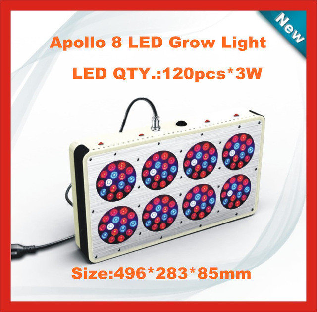 120*3w Apollo 8 led grow light Garden Plant Grow Lamp Panel Indoor fruiting Light