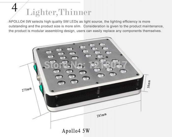 2018 best seller 5w chip Apollo 4 Led Grow Lights For Best Flowering