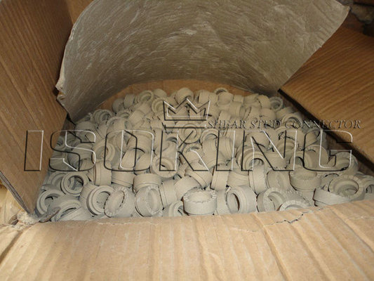 Export Φ16,Φ19 UF Cordierite Ceramic Ferrules with with CE for stud welding