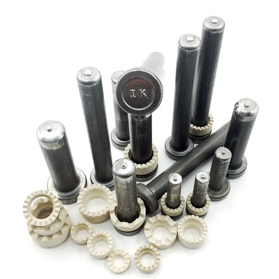 Carbon steel shear stud connector for steel bridge construction with standard BS5400 and phosphating coating