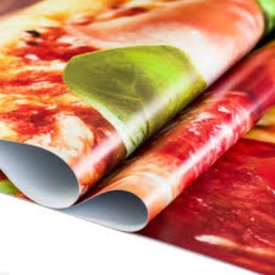 polyester waterproof fabric roll blockout Scrim Vinyl Banner for digital printing