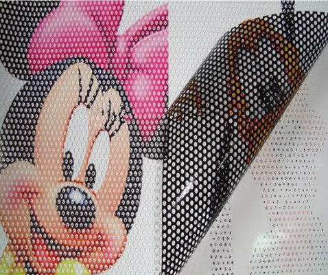 printing glass one way vision stickers see through one way vision material one way vision transparent window film