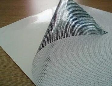 Outdoor printing material one way vision sticker for advertising