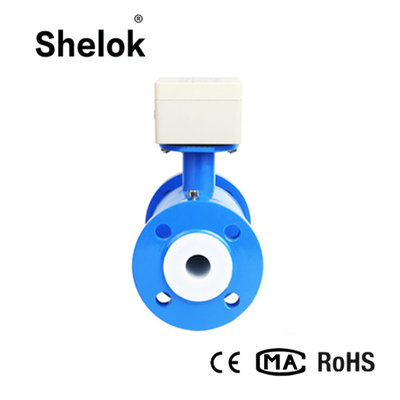 Split stainless steel hastelloy magnetic liquid sewage flow meter china