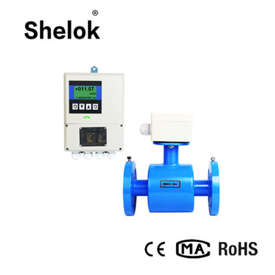 Split stainless steel hastelloy magnetic liquid sewage flow meter china