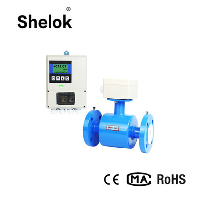 Split stainless steel hastelloy magnetic liquid sewage flow meter china