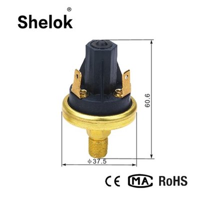 Oil  24V adjustable air water steam oil pressure switch for water pump