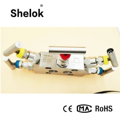 5 way liquid gas vapor valve manifold for pressure transmitter press up to 10000psig
