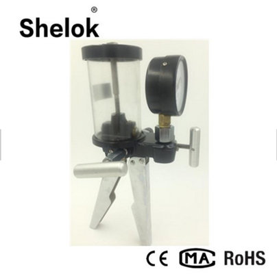 Handheld 1/4NPT 0~1.6MPa air oil hand pump pressure calibrator