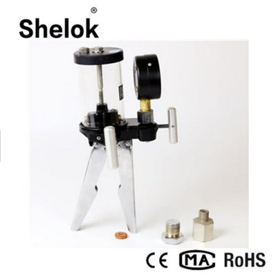 Handheld 1/4NPT 0~1.6MPa air oil hand pump pressure calibrator