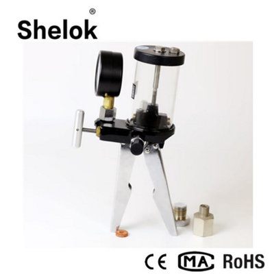 Handheld 1/4NPT 0~1.6MPa air oil hand pump pressure calibrator