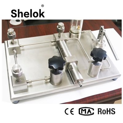 SS 0 ~ 60 Mpa 1/4NPT oil high pressure calibrator for aviation aerospace food use