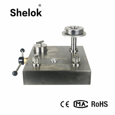 High precision oil piston dead weight tester for digital pressure gauge 24VDC
