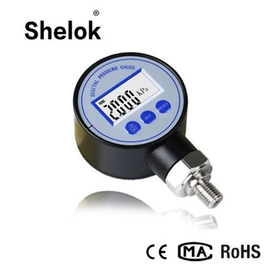 High quality digital oil air hydraulic fuel pressure gauge with alarm LED manometer