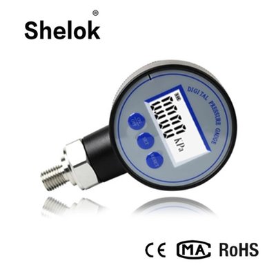 High quality digital oil air hydraulic fuel pressure gauge with alarm LED manometer