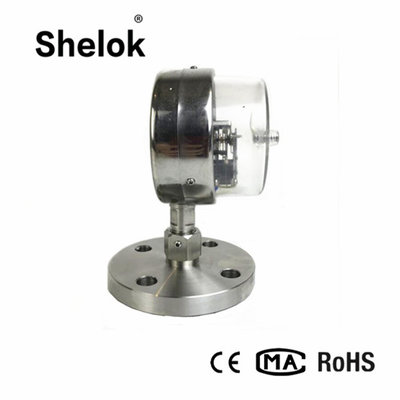 Diaphragm seal electric contact flange type dry pressure gauge manometer