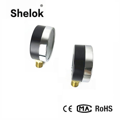 Spiral tube gauge all stainless steel pressure gauge bottom mounting types copper alloy movement