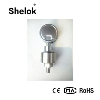 Stainless steel glycerine or silicone oil filled diaphragm seal pressure gauge with one piece welding isolator