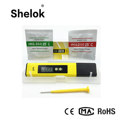 Red yellow PH meter for water,digital ph meter,ph meter portable