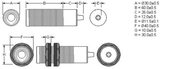 Ultrasonic fuel non contact liquid level sensor water
