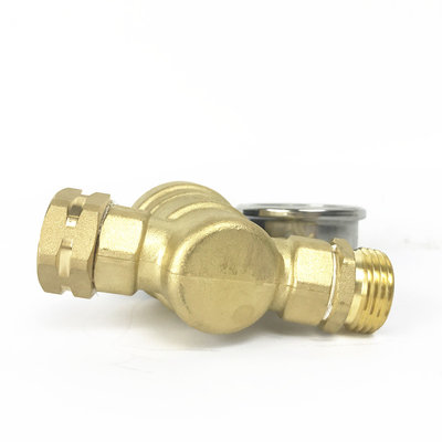2018 Hot Sell Adjustable Brass Water Pressure Regulator With Gauges