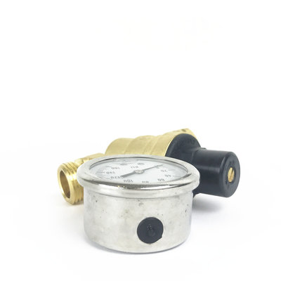2018 Hot Sell Adjustable Brass Water Pressure Regulator With Gauges
