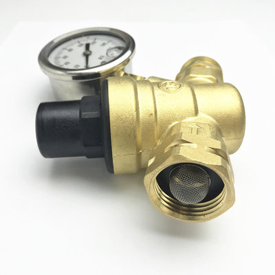 2018 Hot Sell Adjustable Brass Water Pressure Regulator With Gauges
