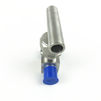 1/2 1/4 1/8 stainless steel 6000 psi 3 way needle valve