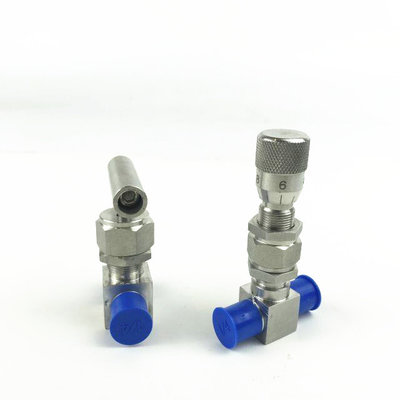 1/2 1/4 1/8 stainless steel 6000 psi 3 way needle valve