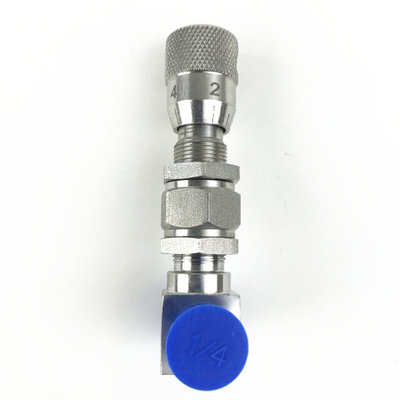 1/2 1/4 1/8 stainless steel 6000 psi 3 way needle valve