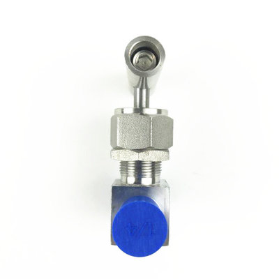 1/2 1/4 1/8 stainless steel 6000 psi 3 way needle valve