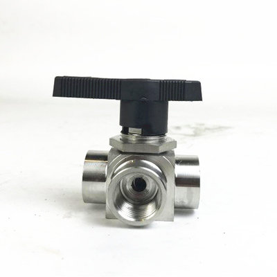 stainless steel 3-way ball valve/3 way high pressure ball valve
