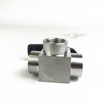 stainless steel 3-way ball valve/3 way high pressure ball valve
