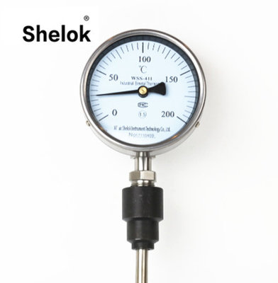 WSS Industrial mechanical temperature gauge bimetal thermometer