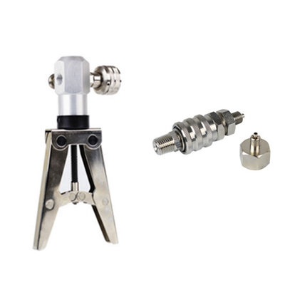 Portable hand held pressure test pump calibrator