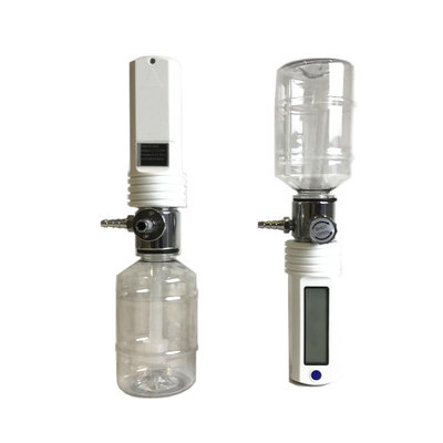 Medical oxygen flow meter with humidifier portable oxygen inhaler