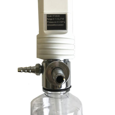 Medical oxygen flow meter with humidifier portable oxygen inhaler
