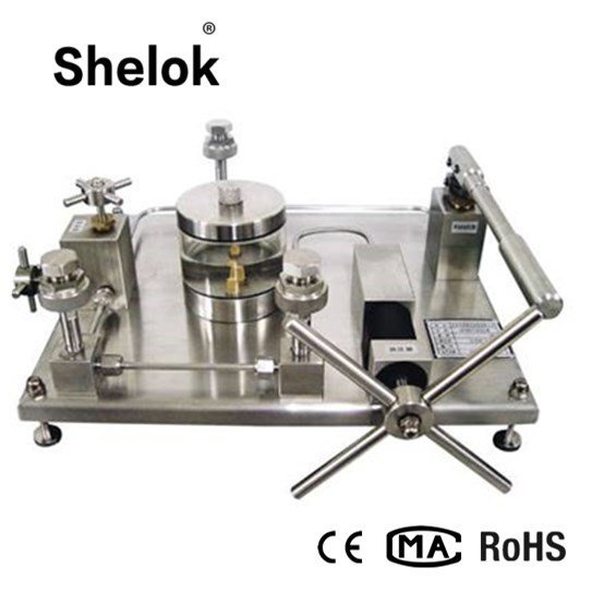 SS 0 ~ 60 Mpa 1/4NPT oil high pressure calibrator for aviation aerospace food use